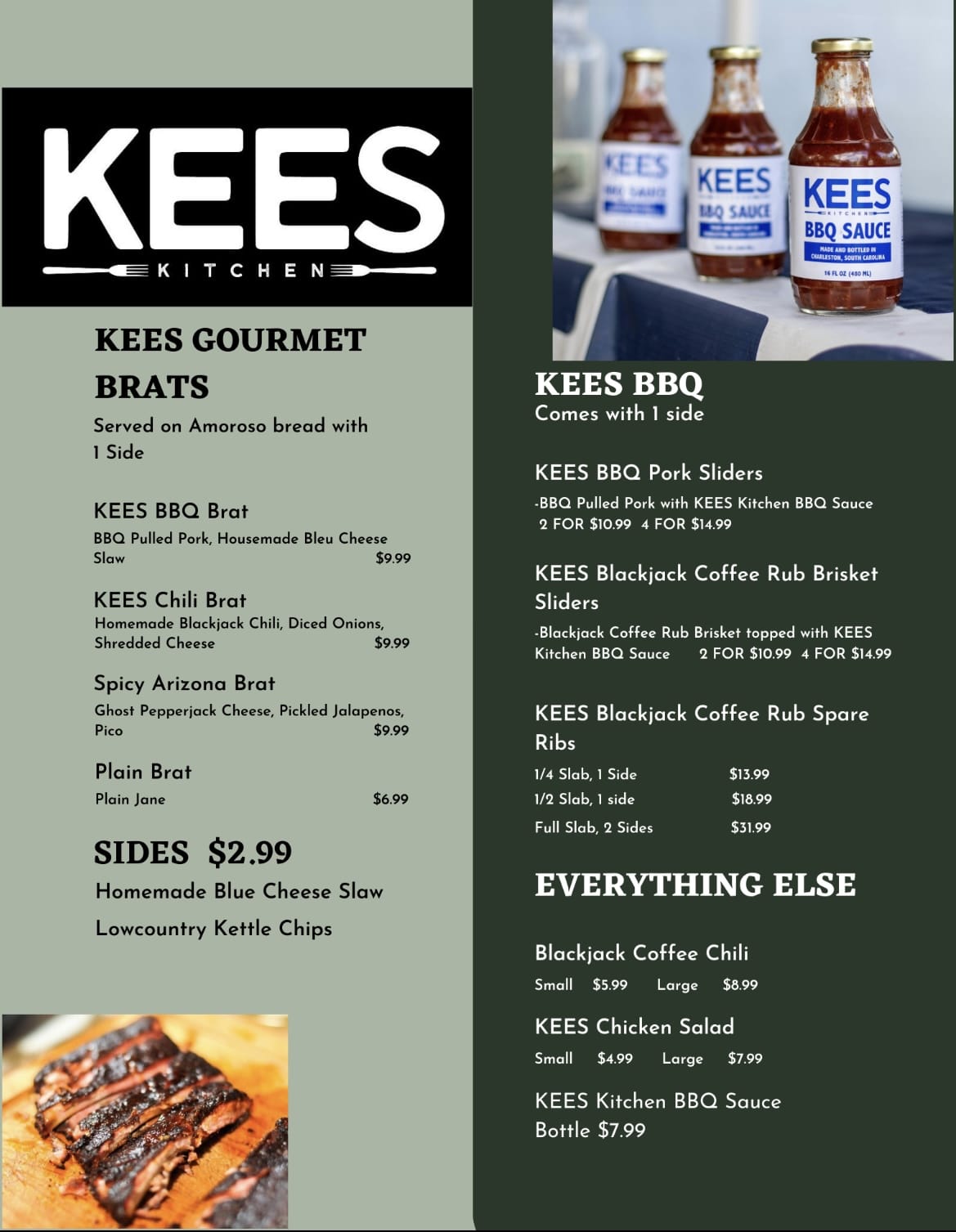Menu | Kees Kitchen